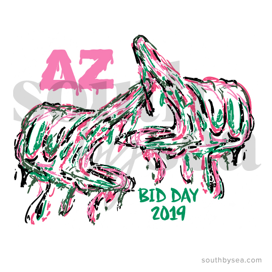Delta Zeta Hand Sign Painted